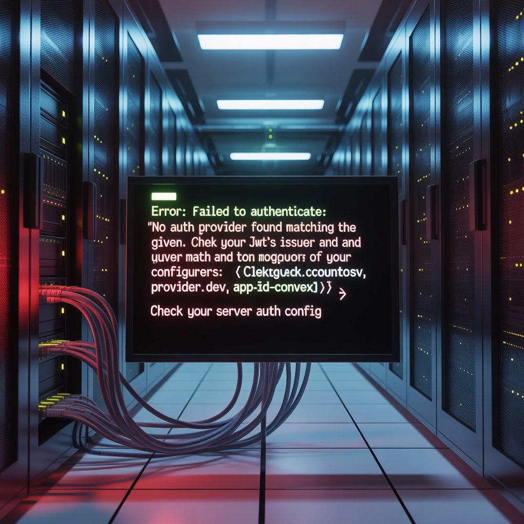 Fixing the “No Auth Provider Found” Error in Clerk + Convex Integration ...