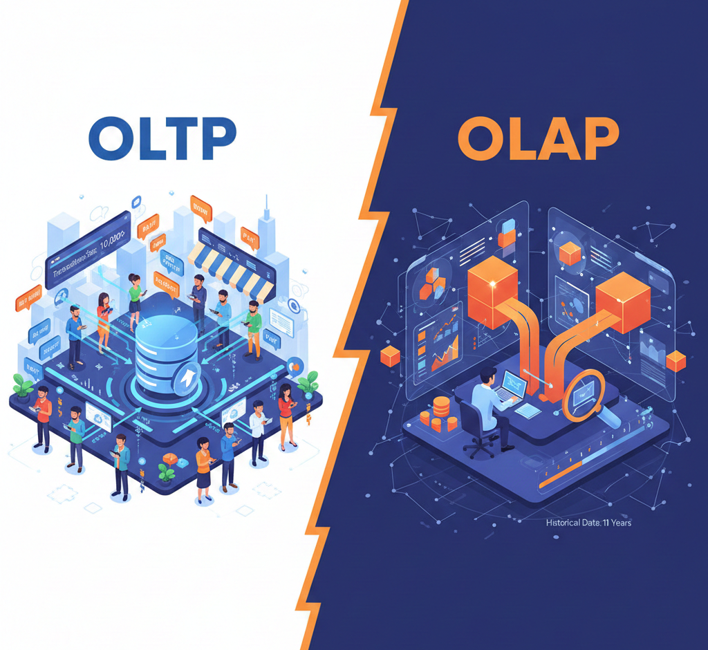 OLTP vs OLAP: Understanding the Two Pillars of Modern Data Processing | by Keroles Massoud | Medium