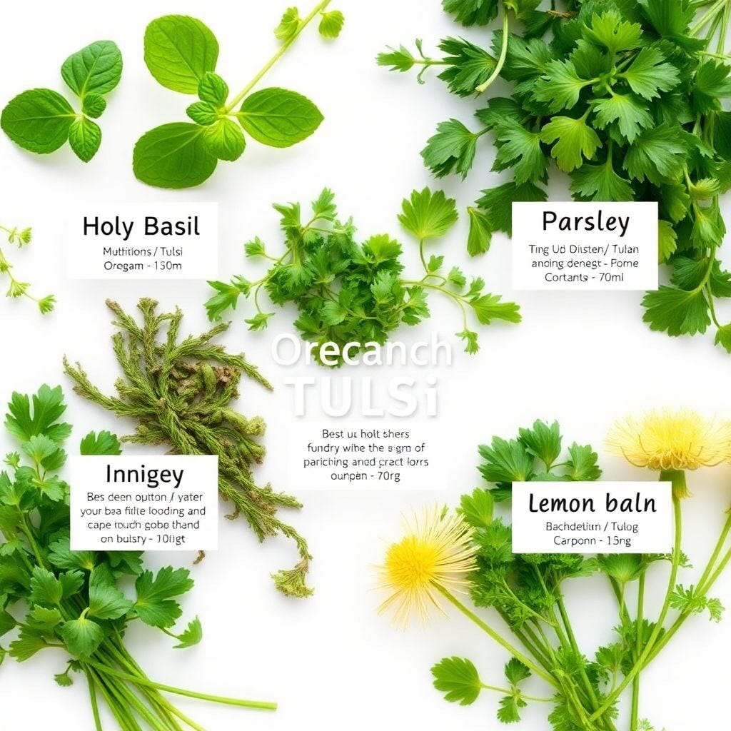 “Nutritional Profile and Health Benefits of Holy Basil (Tulsi), Oregano ...