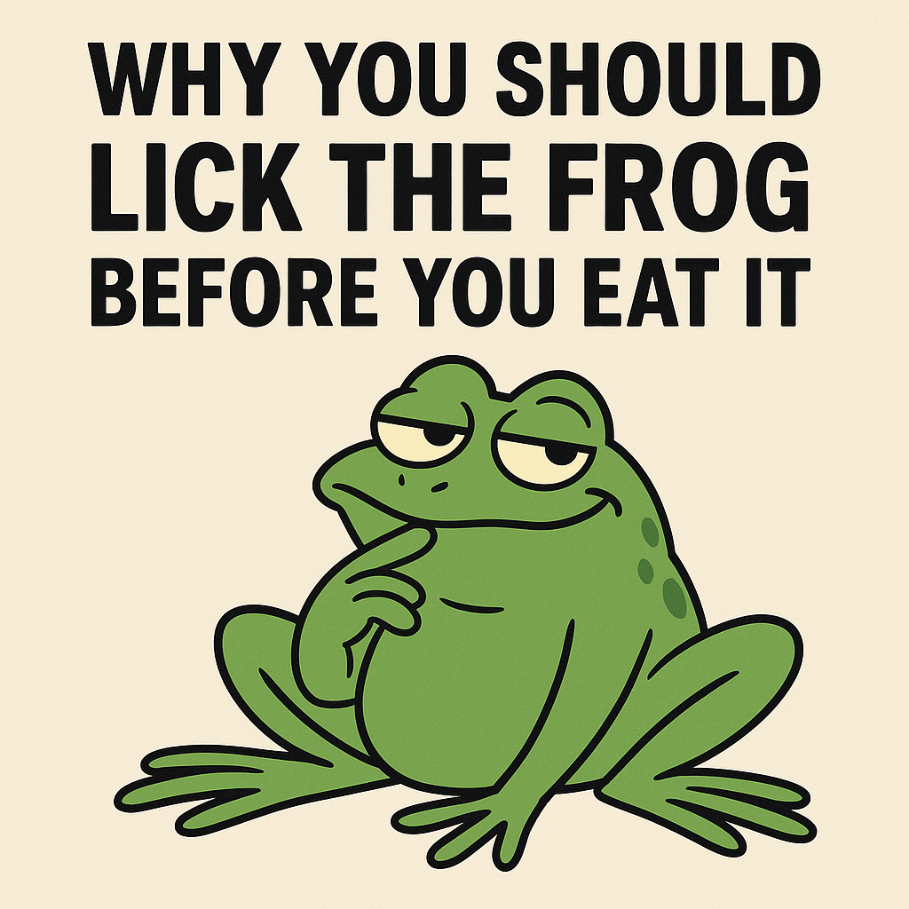 Why You Should Lick the Frog Before You Eat It | by The Human Lab | Medium