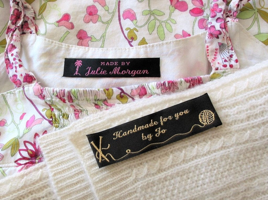 Woven Fabric Labels for Handmade Items - It's Mine Labels - Medium