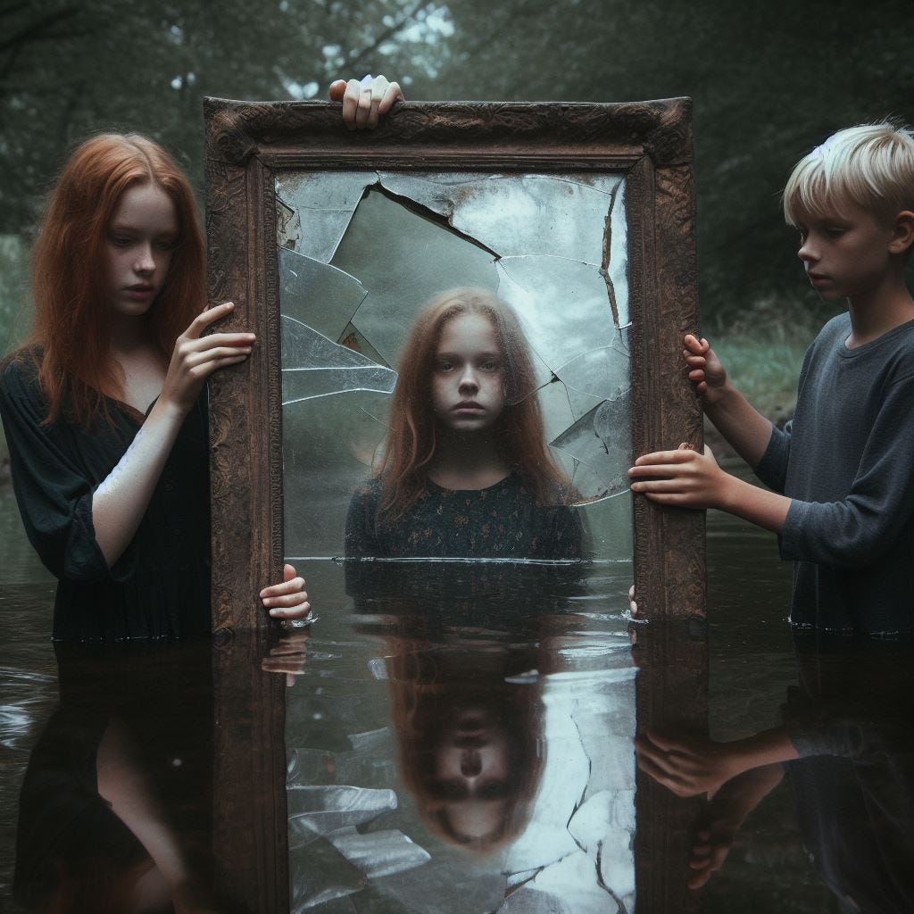Mirror, Mirror, Wash Me Away. The discovery of a strange broken… | by ...