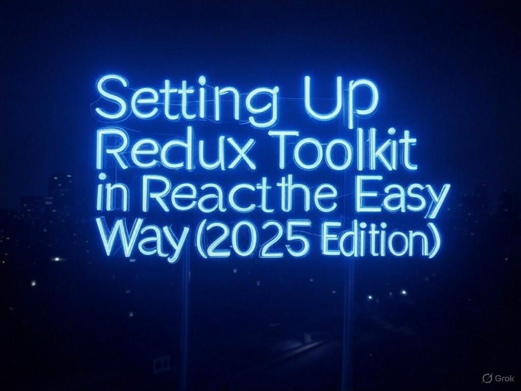 🚀 Setting Up Redux Toolkit in React the Easy Way (2025 Edition) | by Indrajit Saha | Apr, 2025 ...