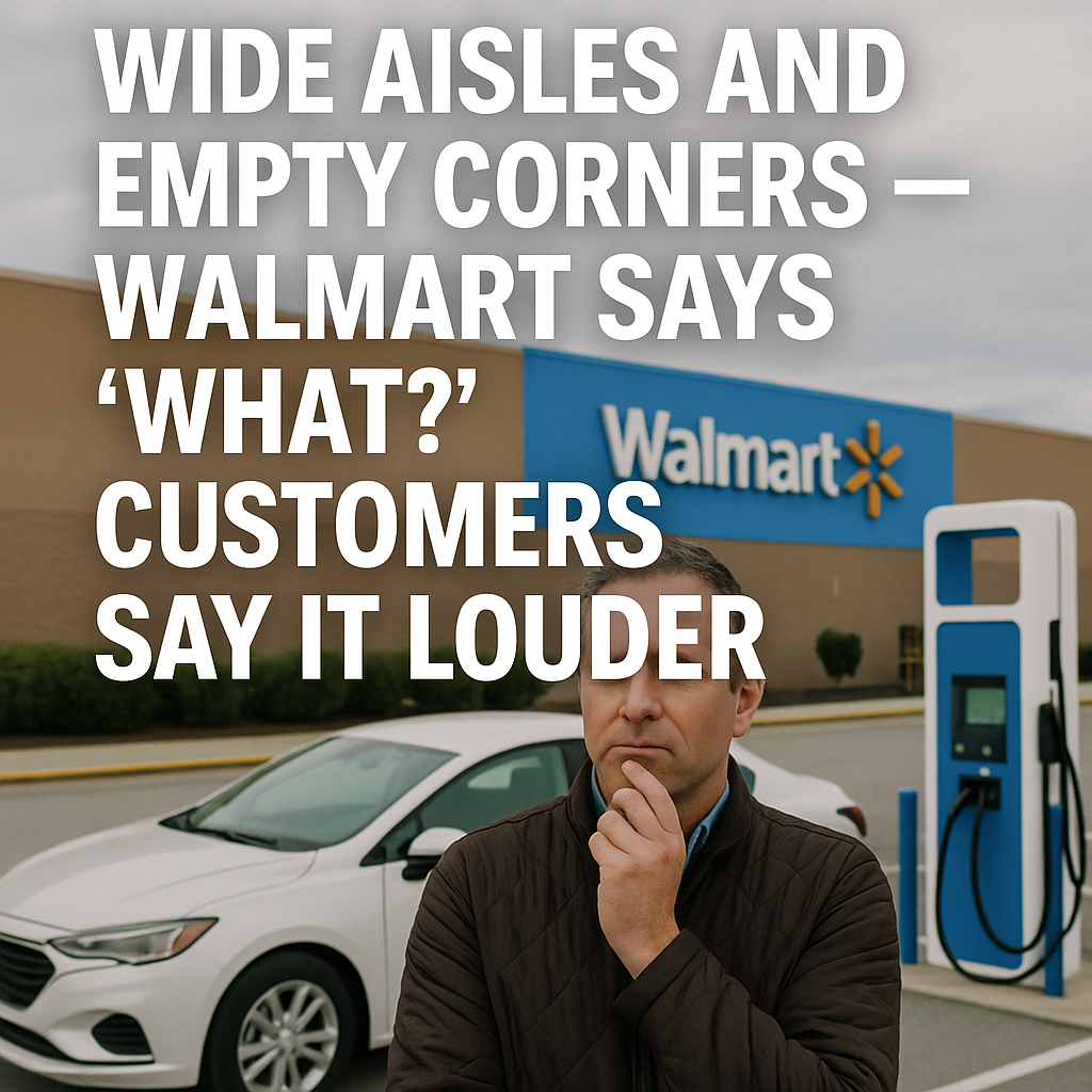 Title: Wide Aisles and Empty Corners — Walmart Says “What?” Customers ...