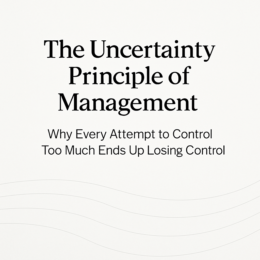 《The Uncertainty Principle of Management》 | by TAI_I CHIANG | Nov, 2025 ...