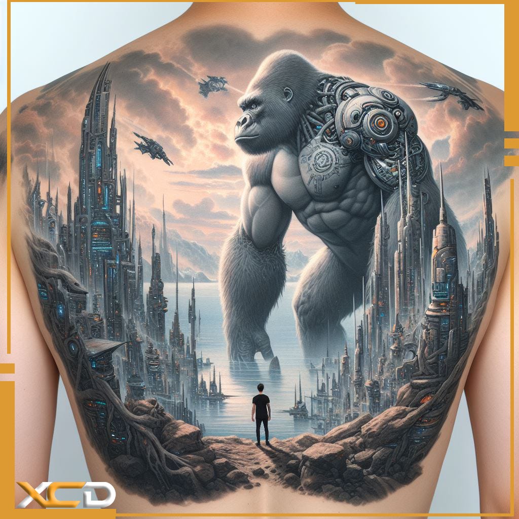 Beautiful tattoo of Godzilla x Kong design by HA NASA | by TATTOO ...