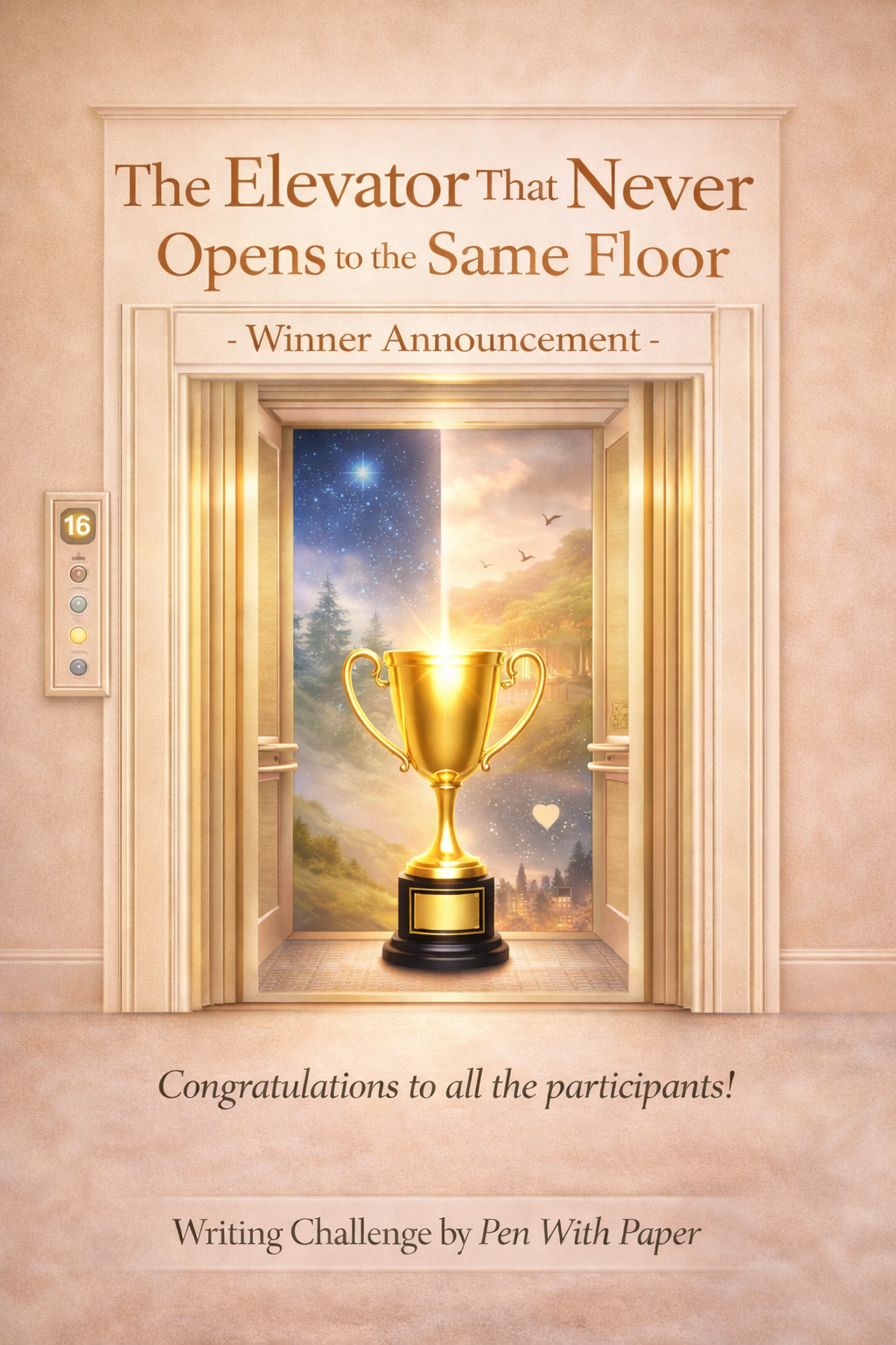 The Elevator That Never Opens to the Same Floor — Winner Announcement ...