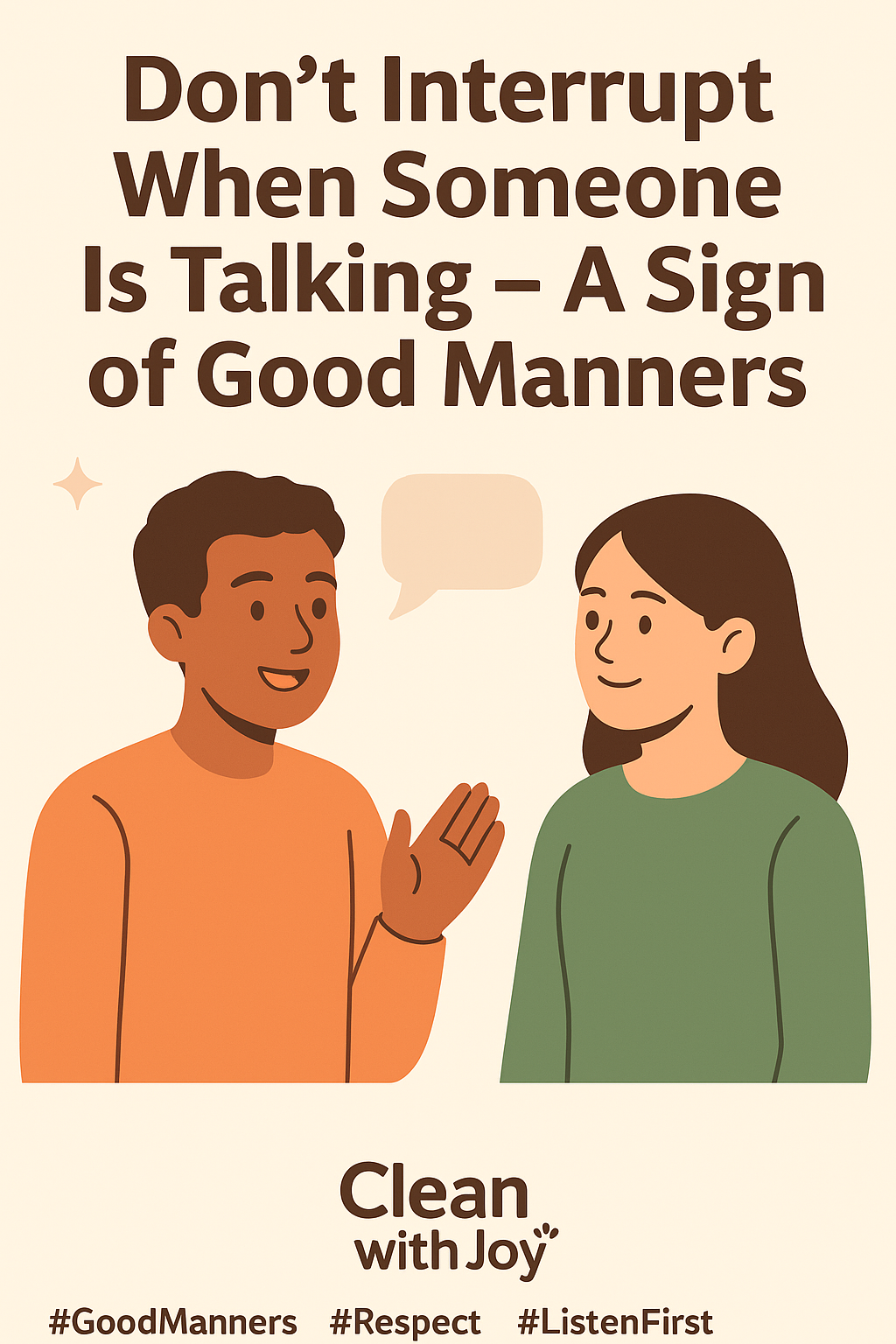 Don’t Interrupt When Someone Is Talking – A Sign of Good Manners ...