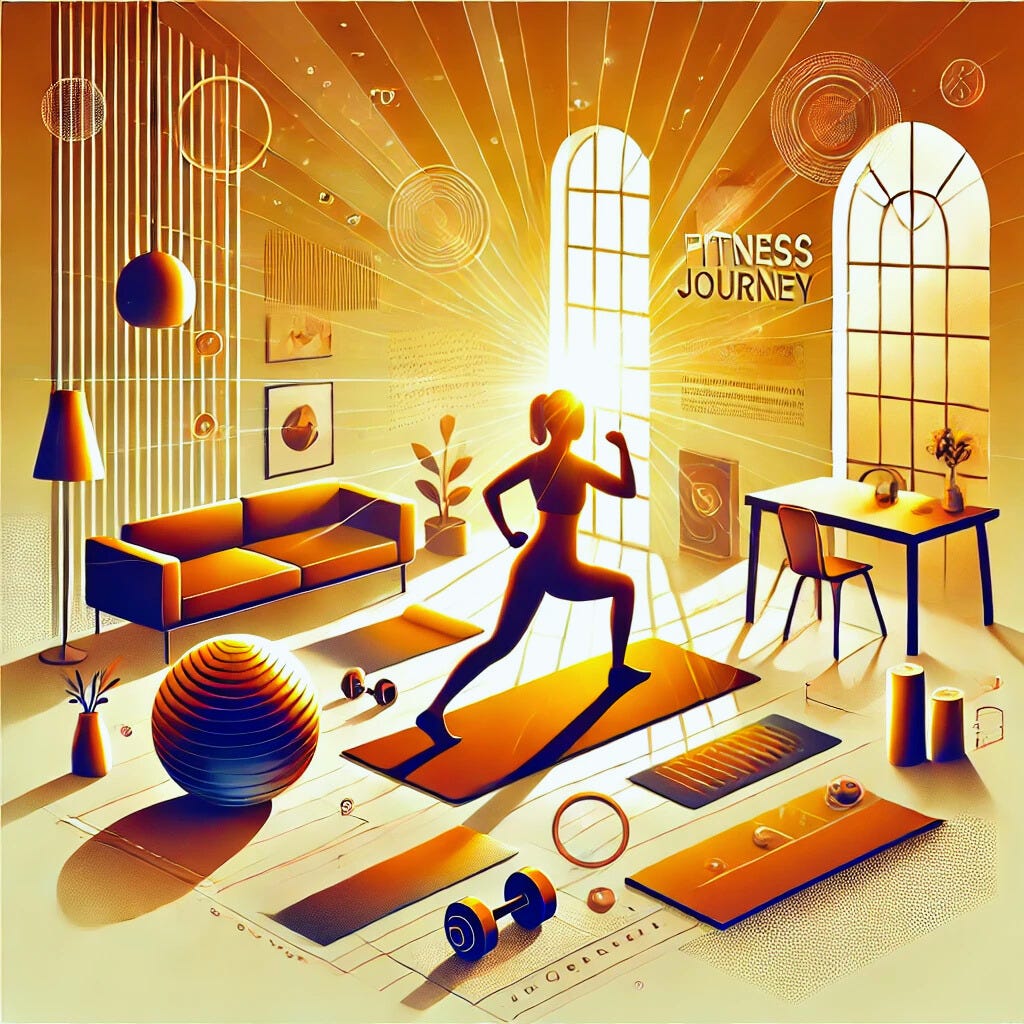 The Path to Fitness: Your Home Workout Odyssey is the title of the ...
