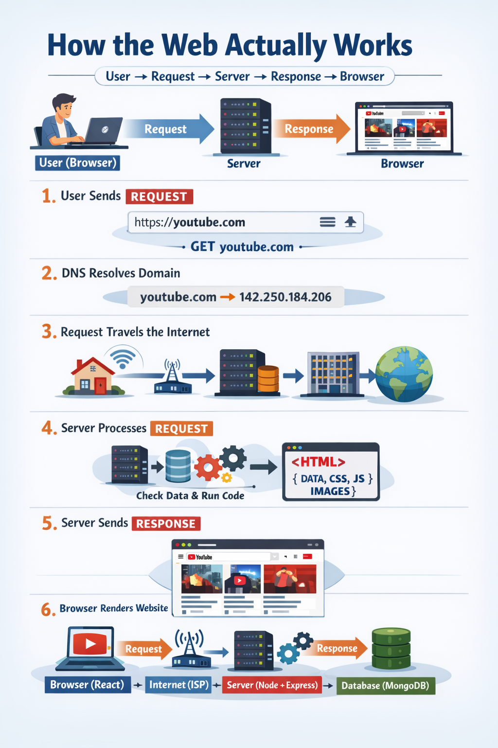 How the web actually works. When you type a web URL (Uniform… | by ...