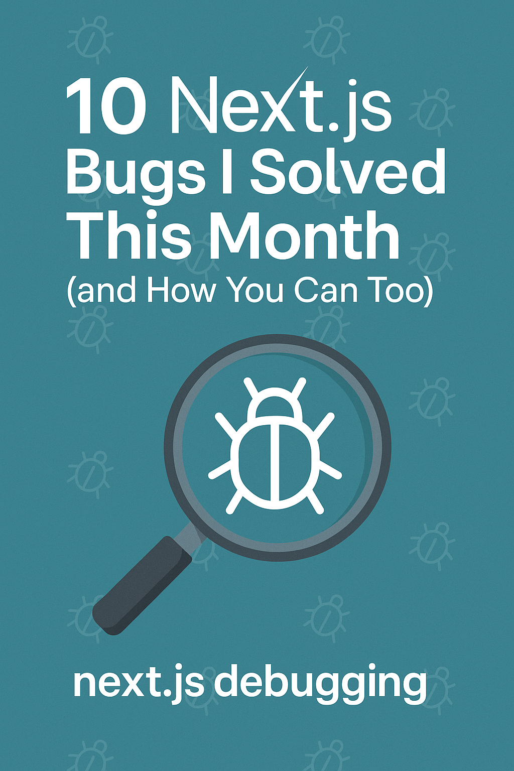 Debugging Next.js10 Next.js Bugs I Solved This Month (and How You Can Too) | by Suresh Kumar ...