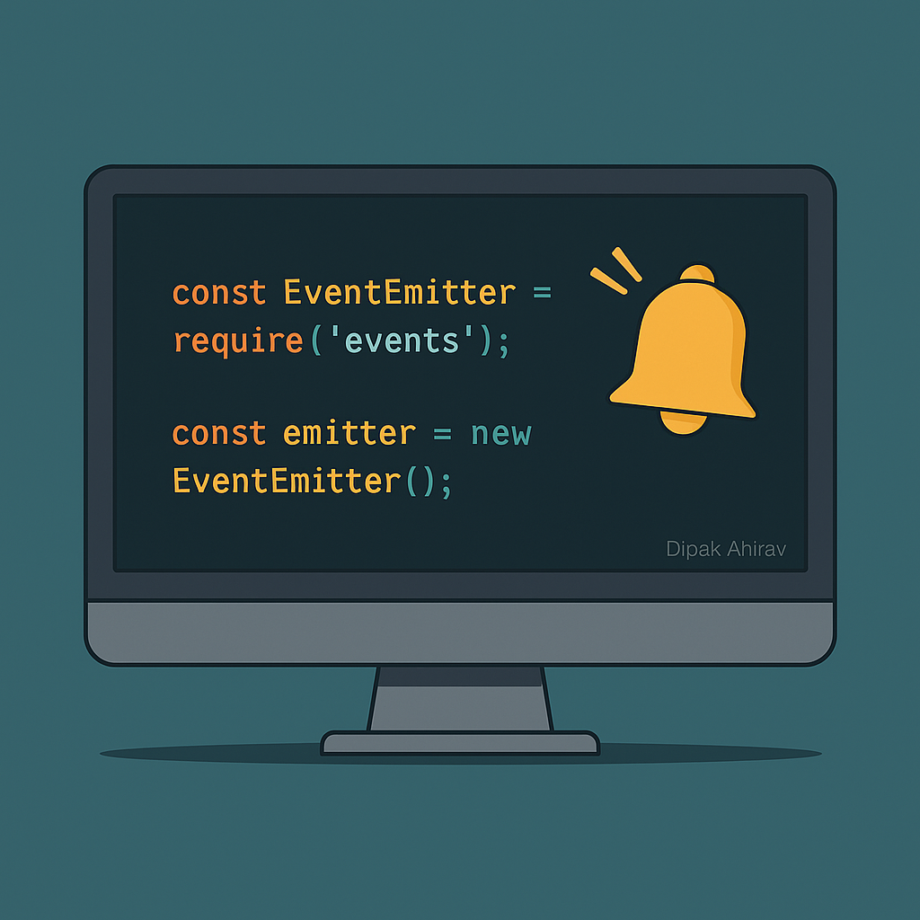 Day 26: How to Use EventEmitter in Node.js for Clean and Scalable Code | by Dipak Ahirav ...