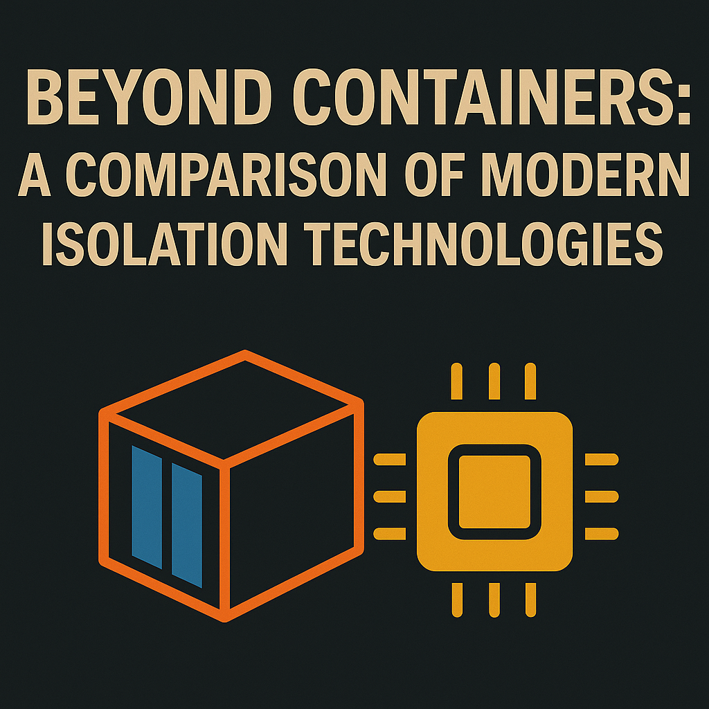 Beyond Containers: A Comparison of Modern Isolation Technologies for ...