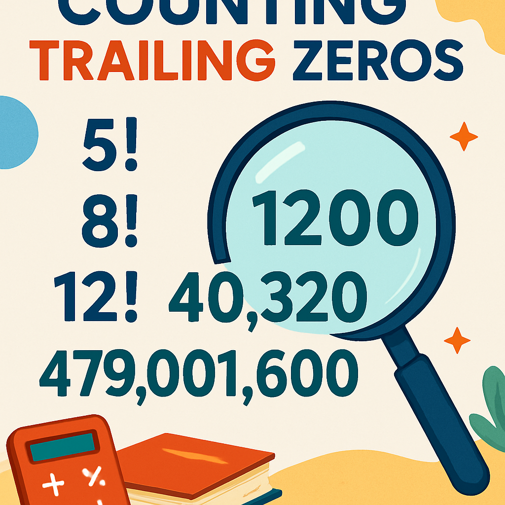 🔢 Finding Trailing Zeros in Factorials — Brute Force vs Optimized Approach | by GuniorG | Medium