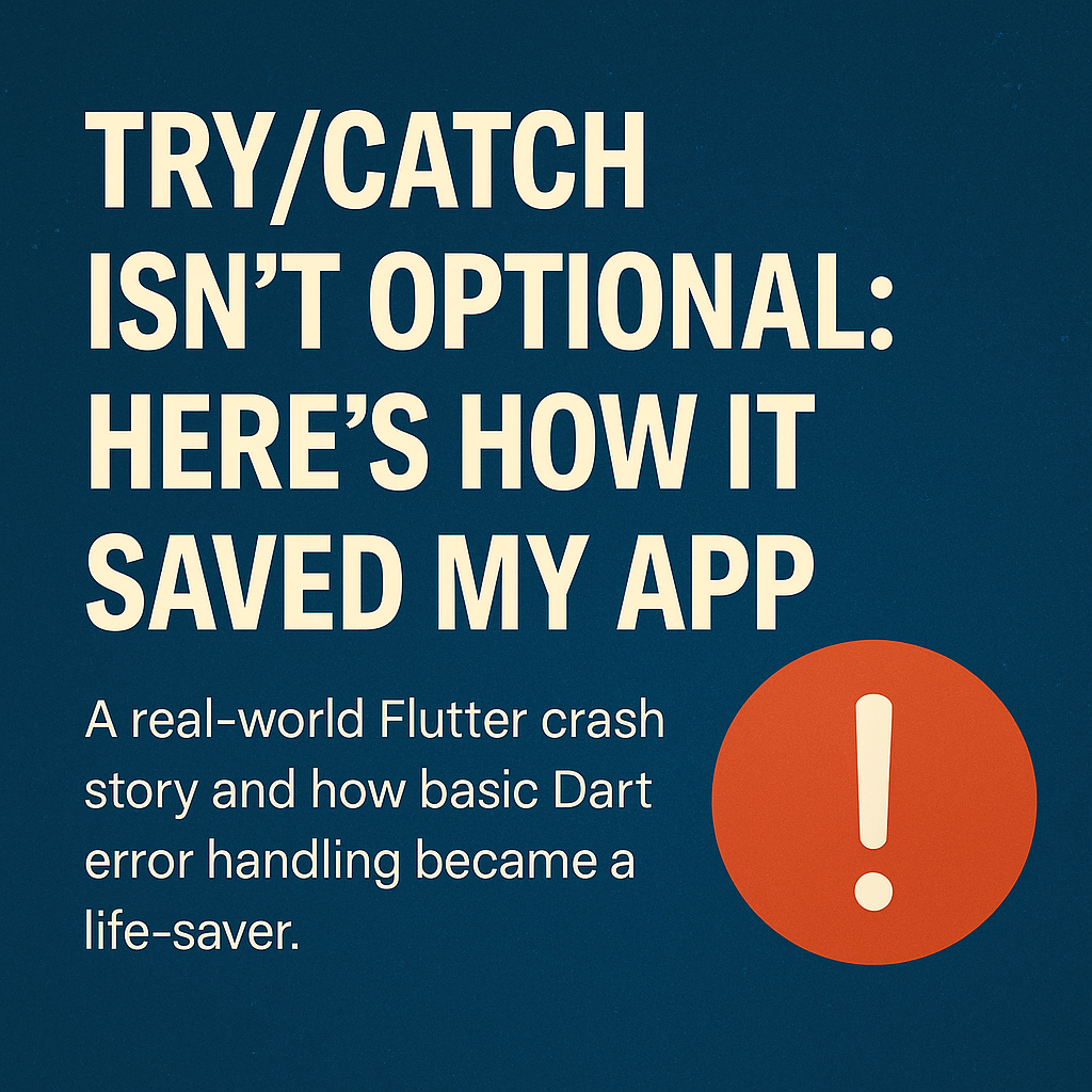 How Try/Catch Saved My Flutter App in Production | Medium