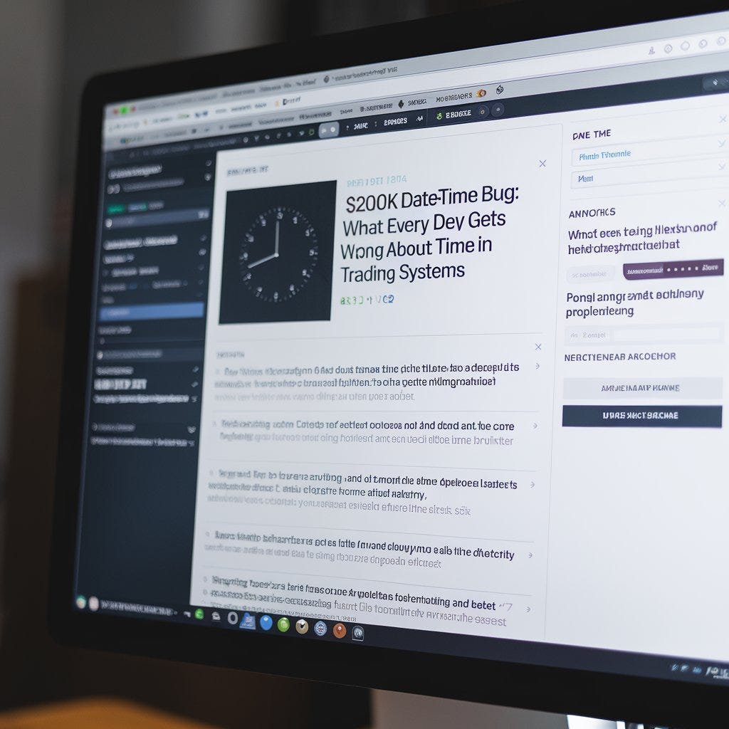 $200K DateTime Bug: What Every Dev Gets Wrong About Time in Trading Systems | by Is It Vritra ...