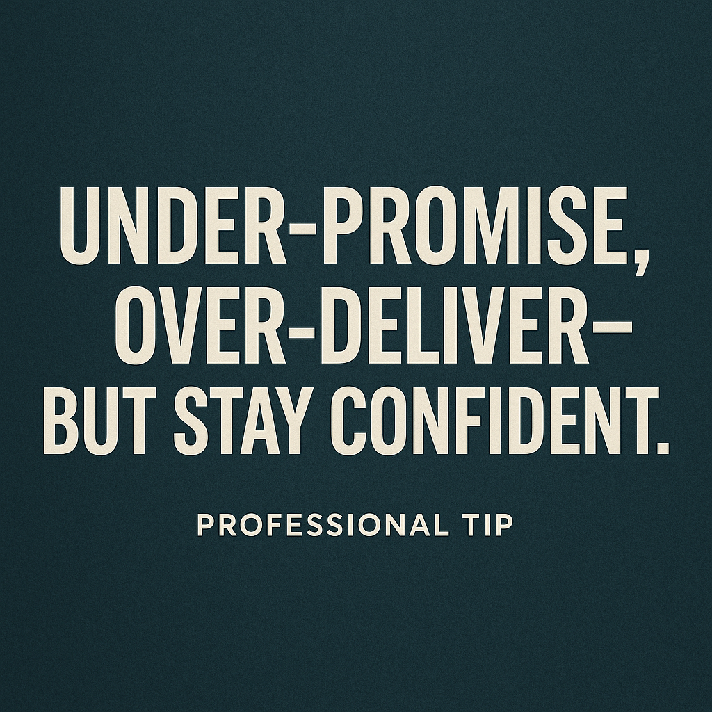Why “Under-Promise, Over-Deliver” Still Works — With a Caveat - Aeroll ...
