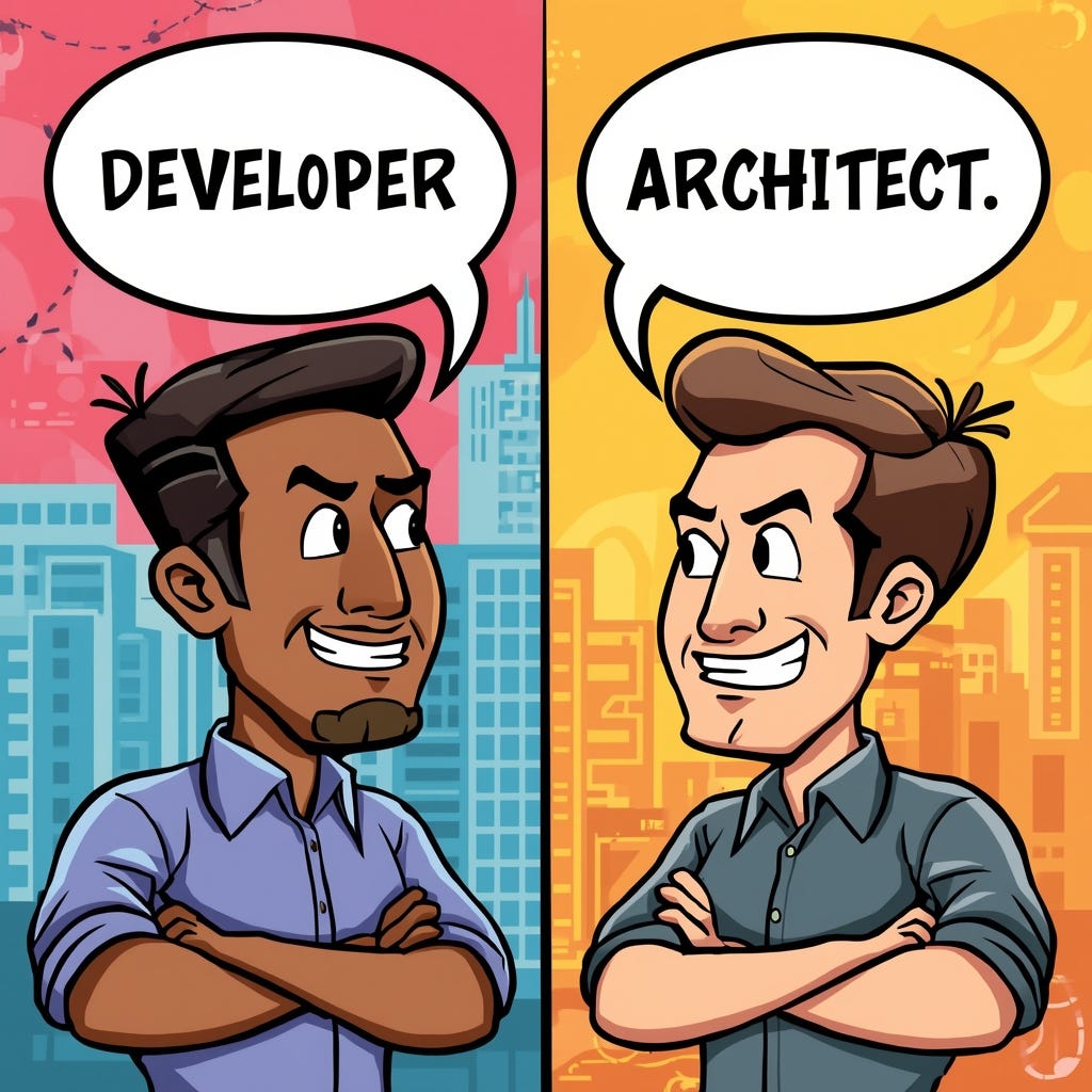 Developer vs Architect: Let’s Debate Guys | by Rasathurai Karan | Javarevisited | Sep, 2025 | Medium