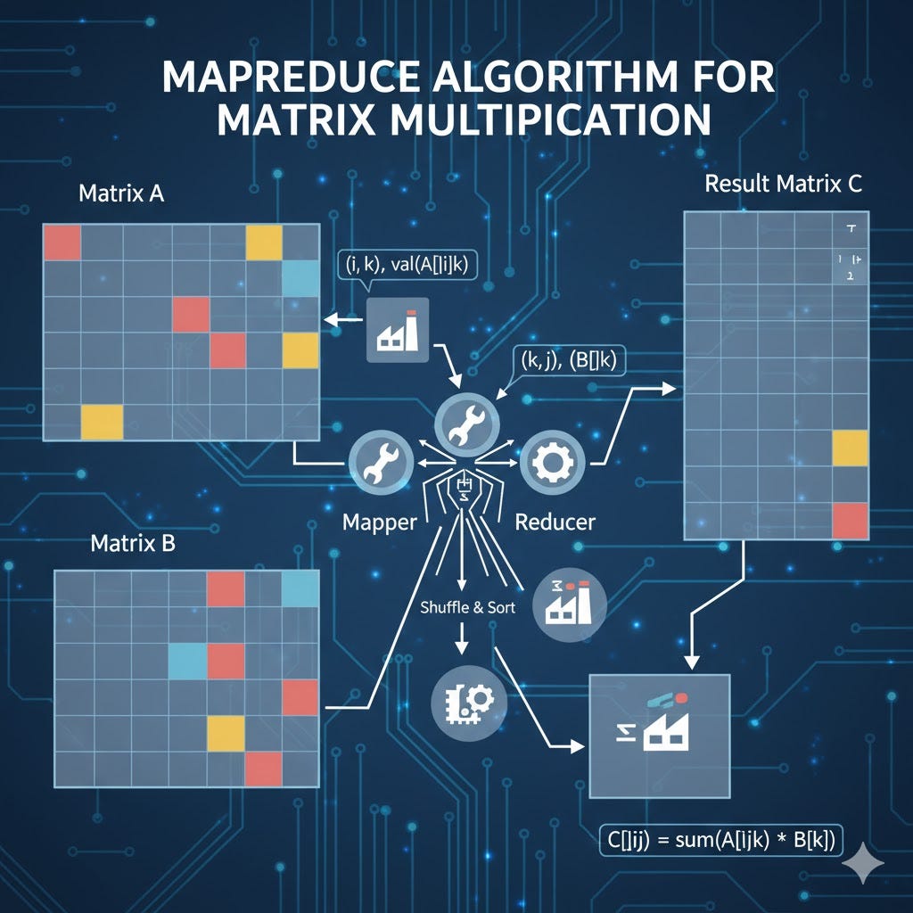 MapReduce Algorithm for Matrix Multiplication | by Swaralisonje | Medium