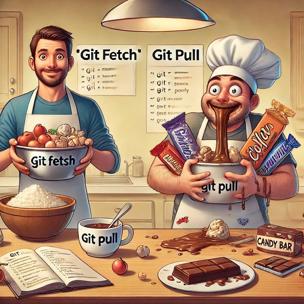 What Is The Difference Between ‘git Pull And ‘git Fetch With A Little Sugar By Rengith