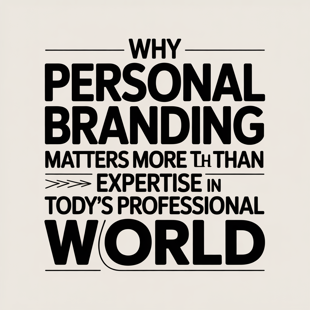 Why Personal Branding Matters More Than Expertise in Today’s ...