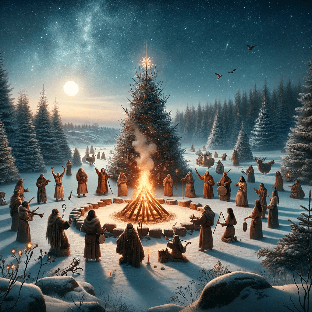 The Story of Yule. Summer was over. The harvest was safely… | by Lauren ...