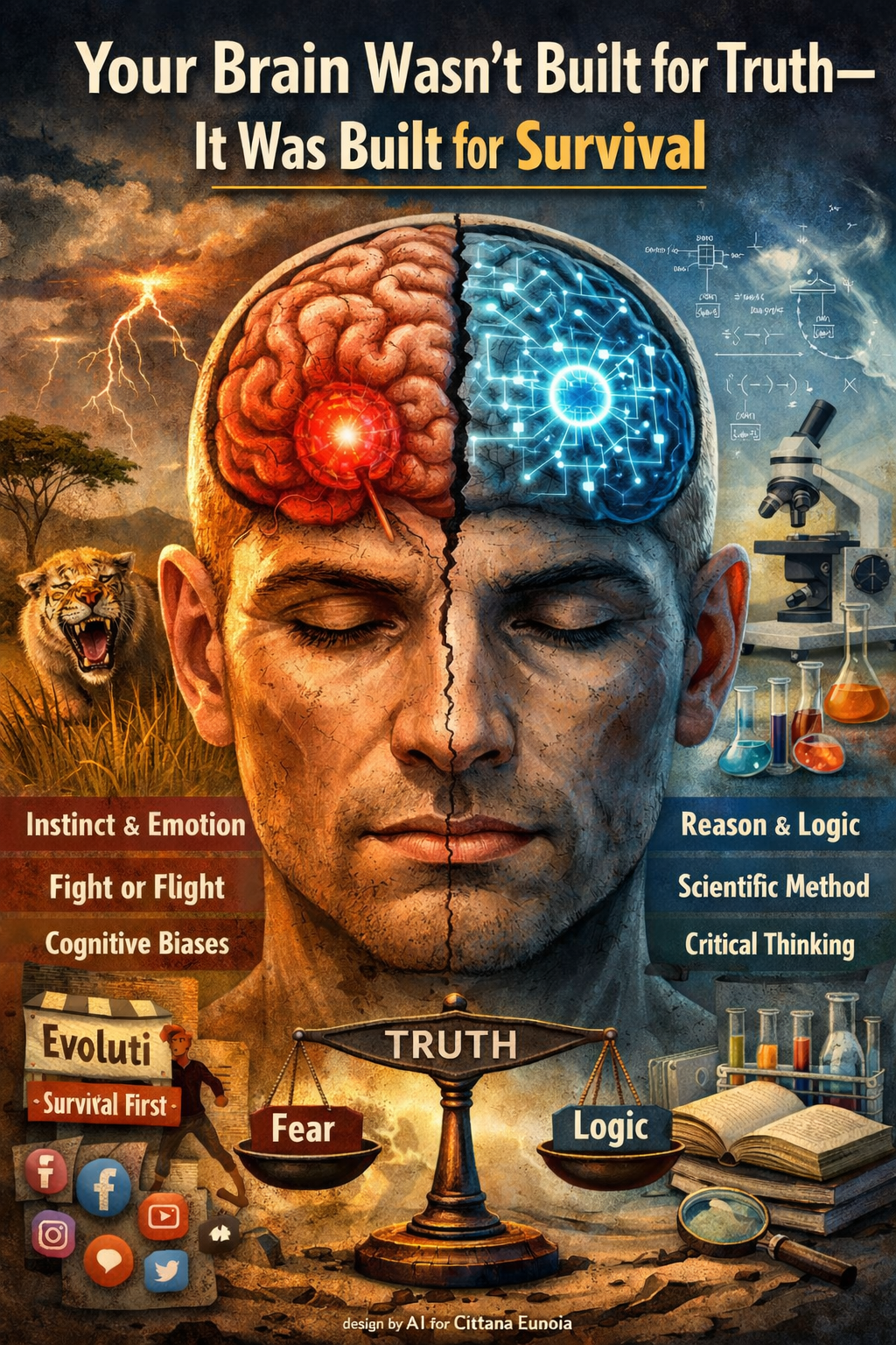 Your Brain Wasn’t Built for Truth — It Was Built for Survival | by ...