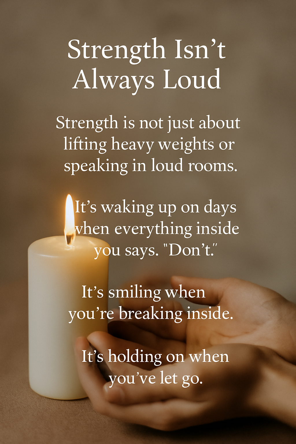 Strength Isn’t Always Loud. Real strength often shows up in the… | by ...