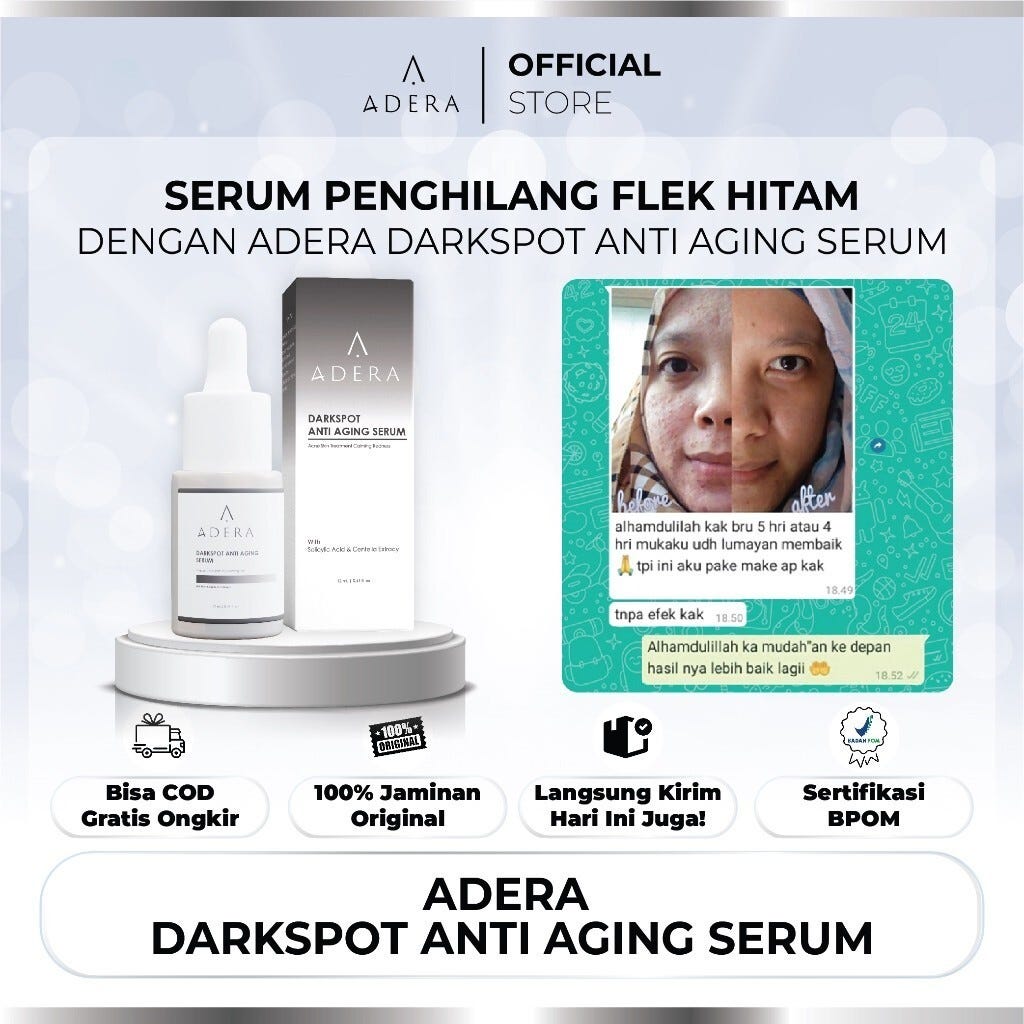 Kulit Bersih dan Bercahaya dengan Adera Serum Darkspot: Rahasia Kecantikan Anda Terungkap! | by ...
