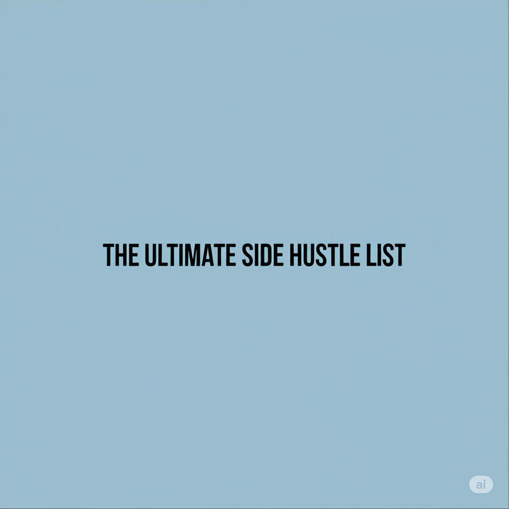 The only Side Hustle List you need in 2025: 30+ ideas that actually ...