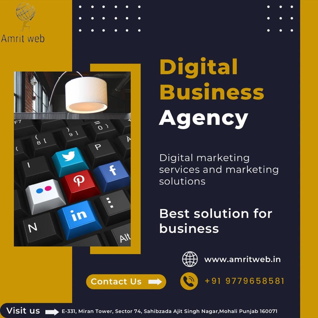 Best Digital Business Agency In Mohali: Amrit Web - Amritweb Seo - Medium