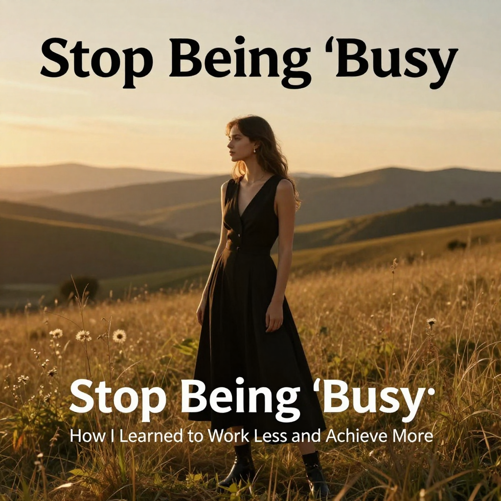 Stop Being “Busy”: How I Learned to Work Less and Achieve More | by ...