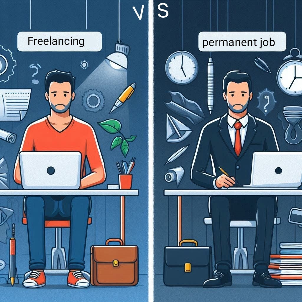 Freelancing vs Permanent job . Which is better ? | by Shreyan Ghosh ...