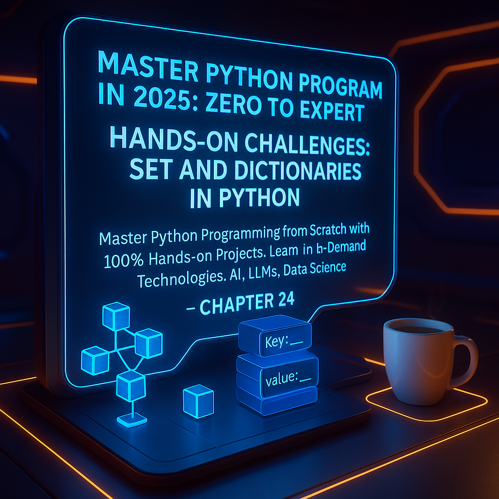 Master Python Programming in 2025: Zero to Expert — Hands-on Challenges: Set and Dictionaries in ...