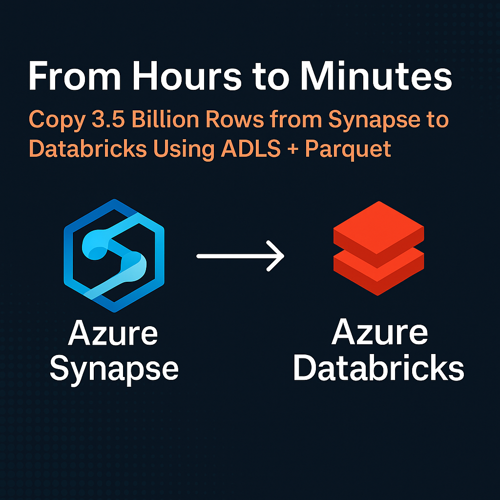 Copy 3.5 Billion Rows from Synapse to Databricks in 30 Minutes | by ...