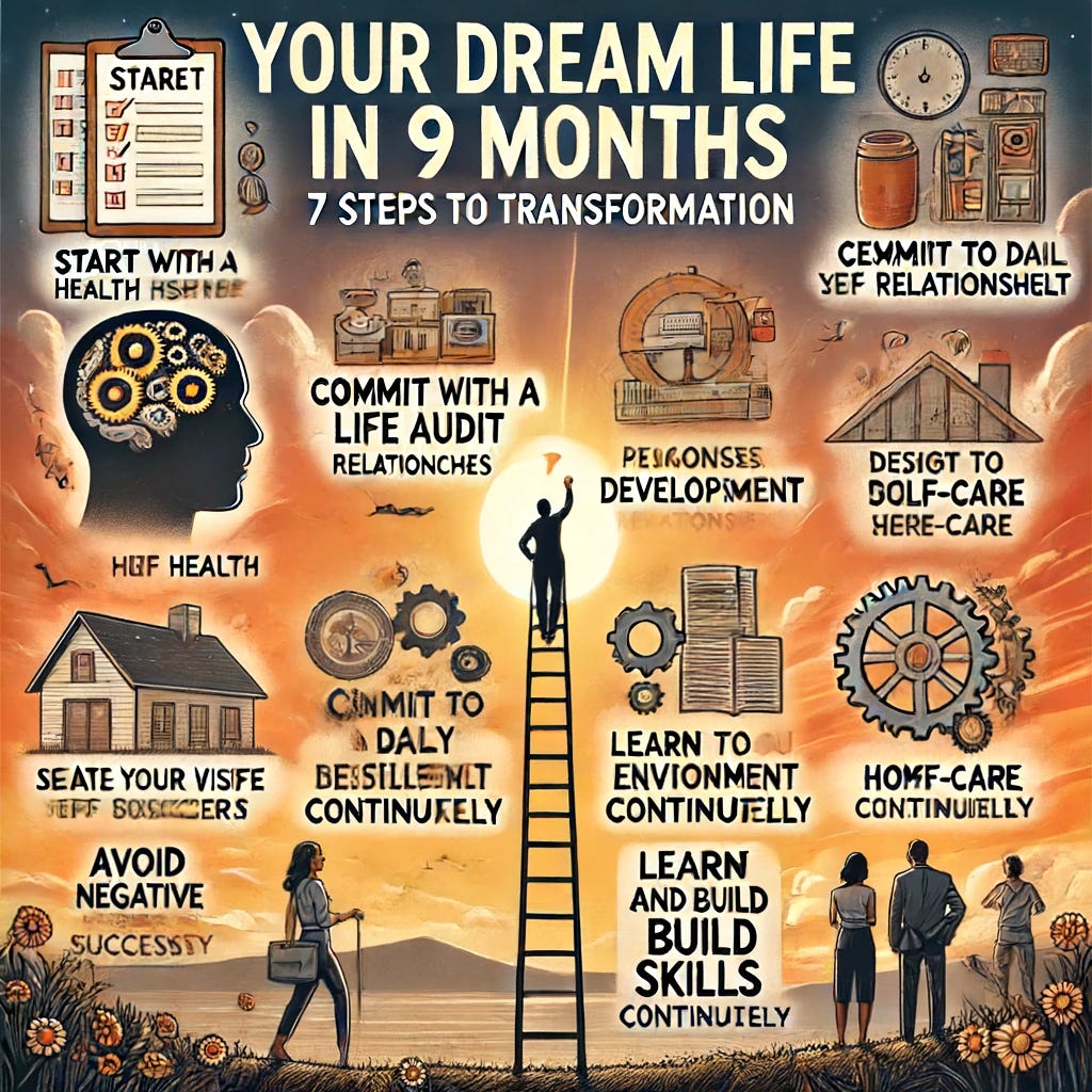 Your Dream Life in 9 Months: 7 Steps to Transformation | by ...