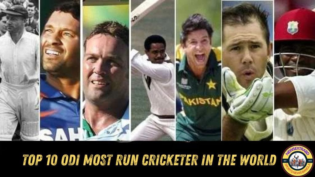 MOST RUN CRICKETER In the world of cricket, One Day Internationals ...