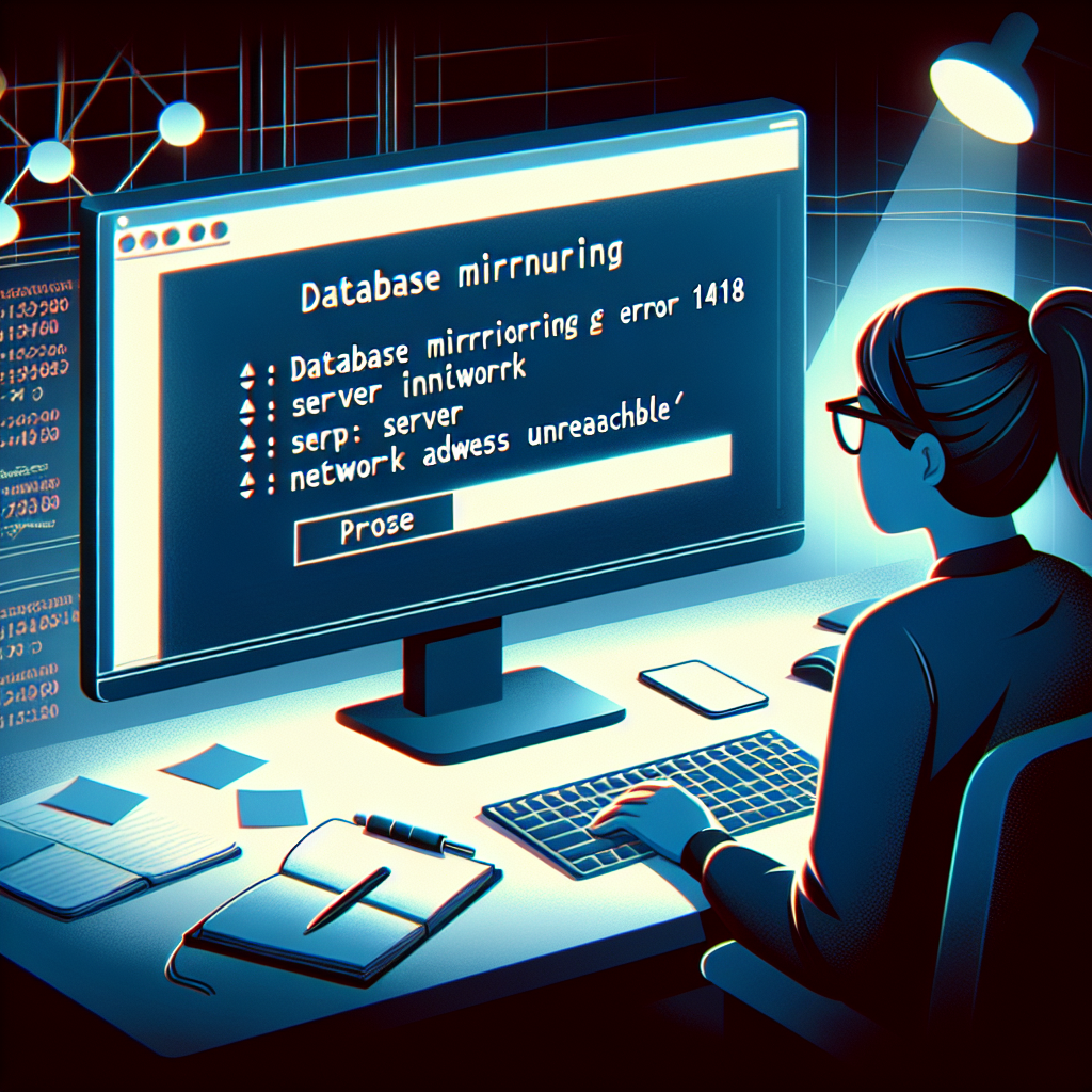 Resolving Database Mirroring Error 1418: Server Network Address Unreachable | by Denis Bélanger ...