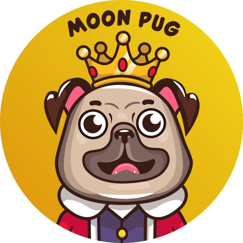 Moon Pug Inu - Moon Pug Inu - Medium