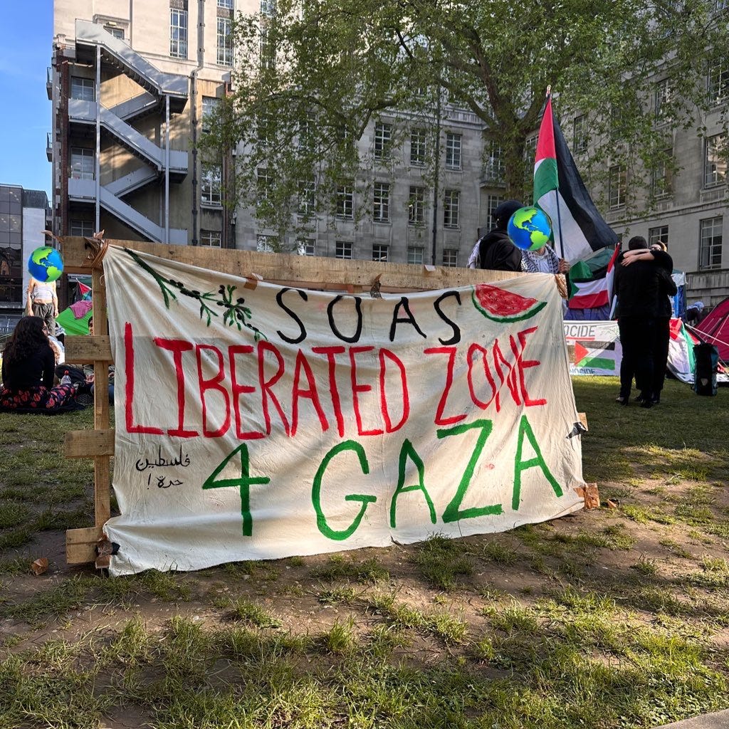 Liberation is in the Air. Students encampments as hope | by Zahra | Medium