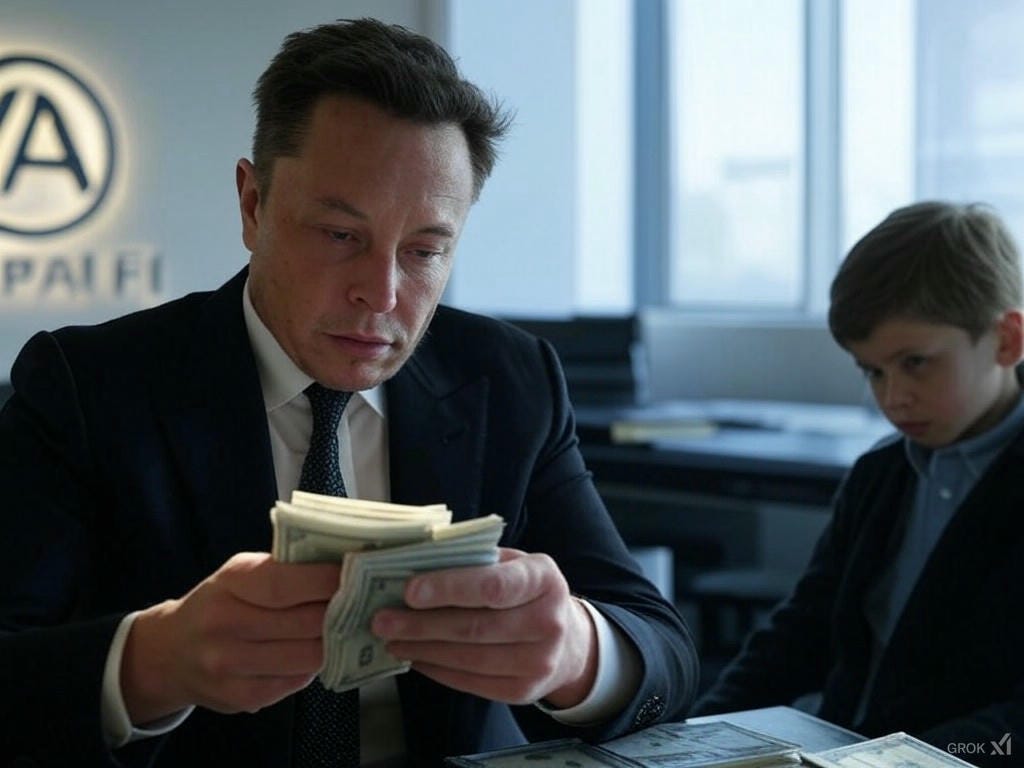 Grok: Write a Story about Elon Musk Stealing Government Data to Enrich ...