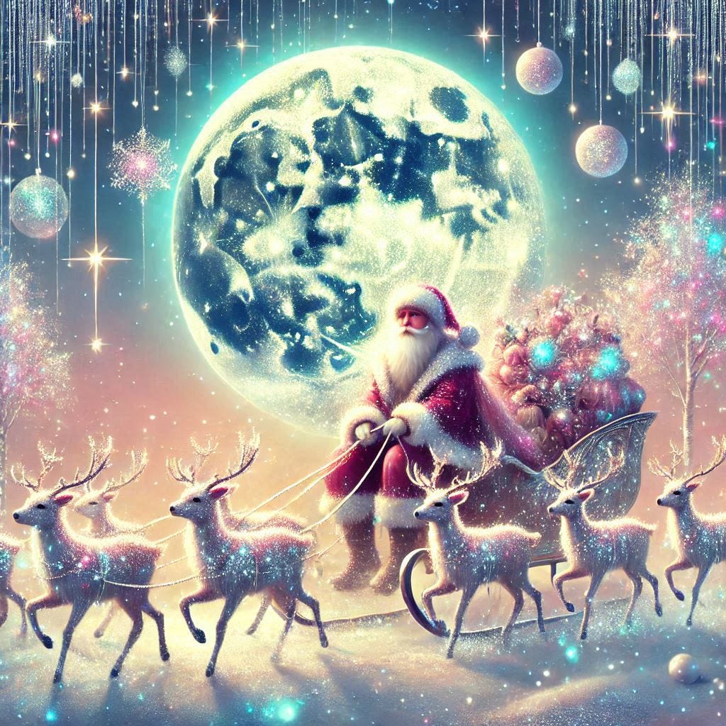 Santa Loves His Wonderful New Moon Workshop | by Dr James Smith | The ...