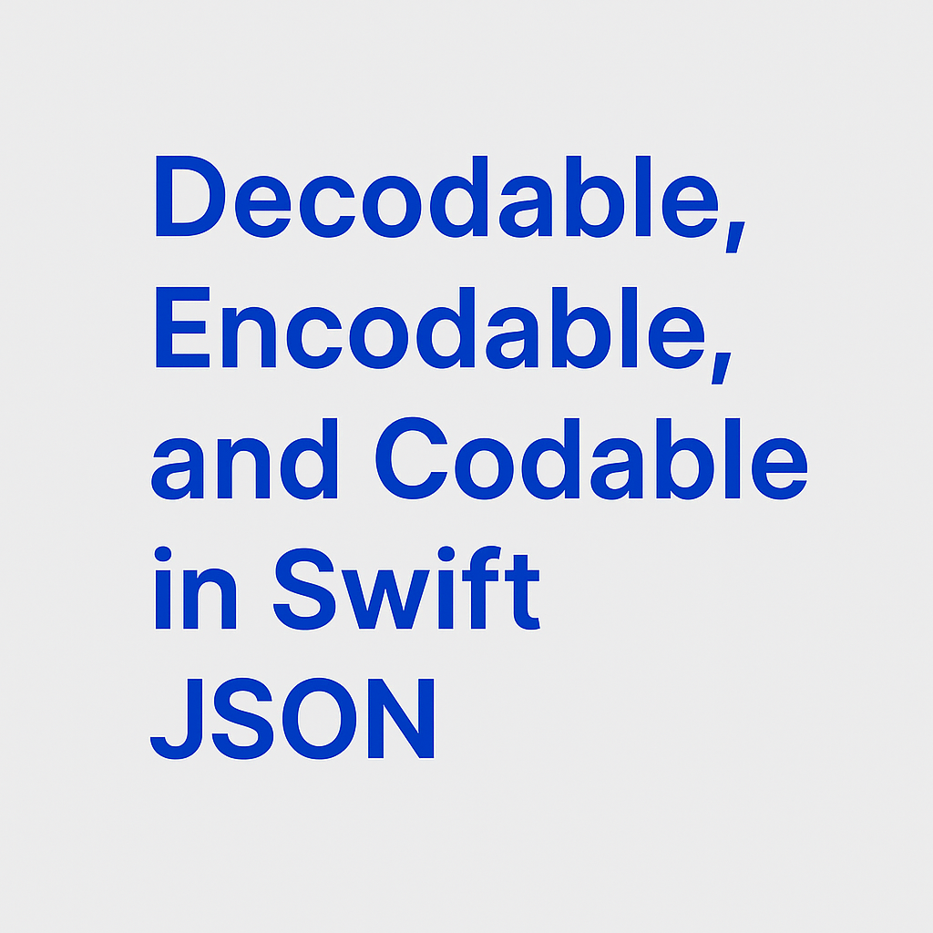 Decodable, Encodable, and Codable in Swift — When and How to Use Them for JSON Parsing | by ...