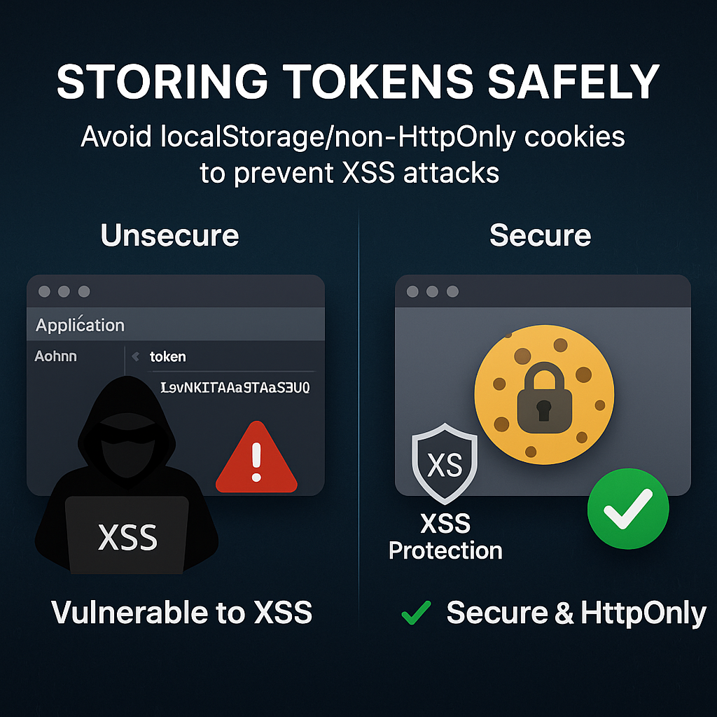 Storing access tokens in localStorage or cookies without HttpOnly is a Security Risk | by ...