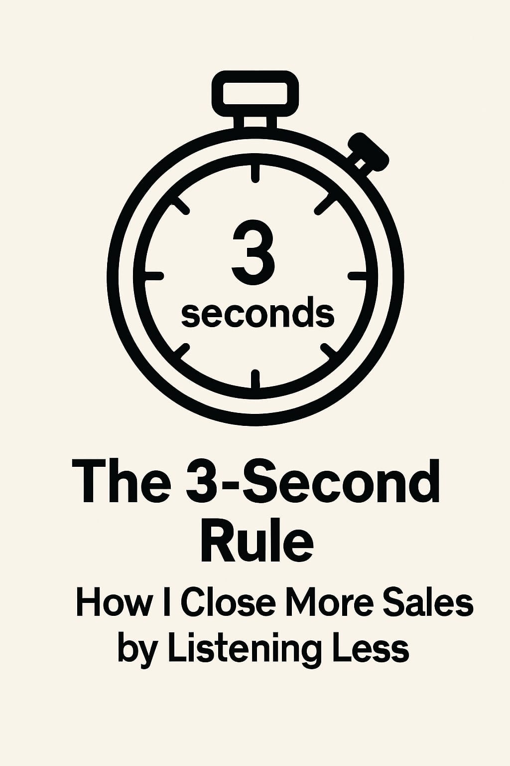 The 3-Second Rule: How Silence Helped Me Close More Sales Than Words Ever Could | by Kaushik ...