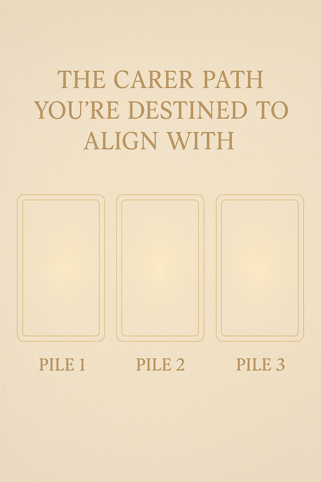 The Career path you’re destined to align with.- Pick a card tarot ...
