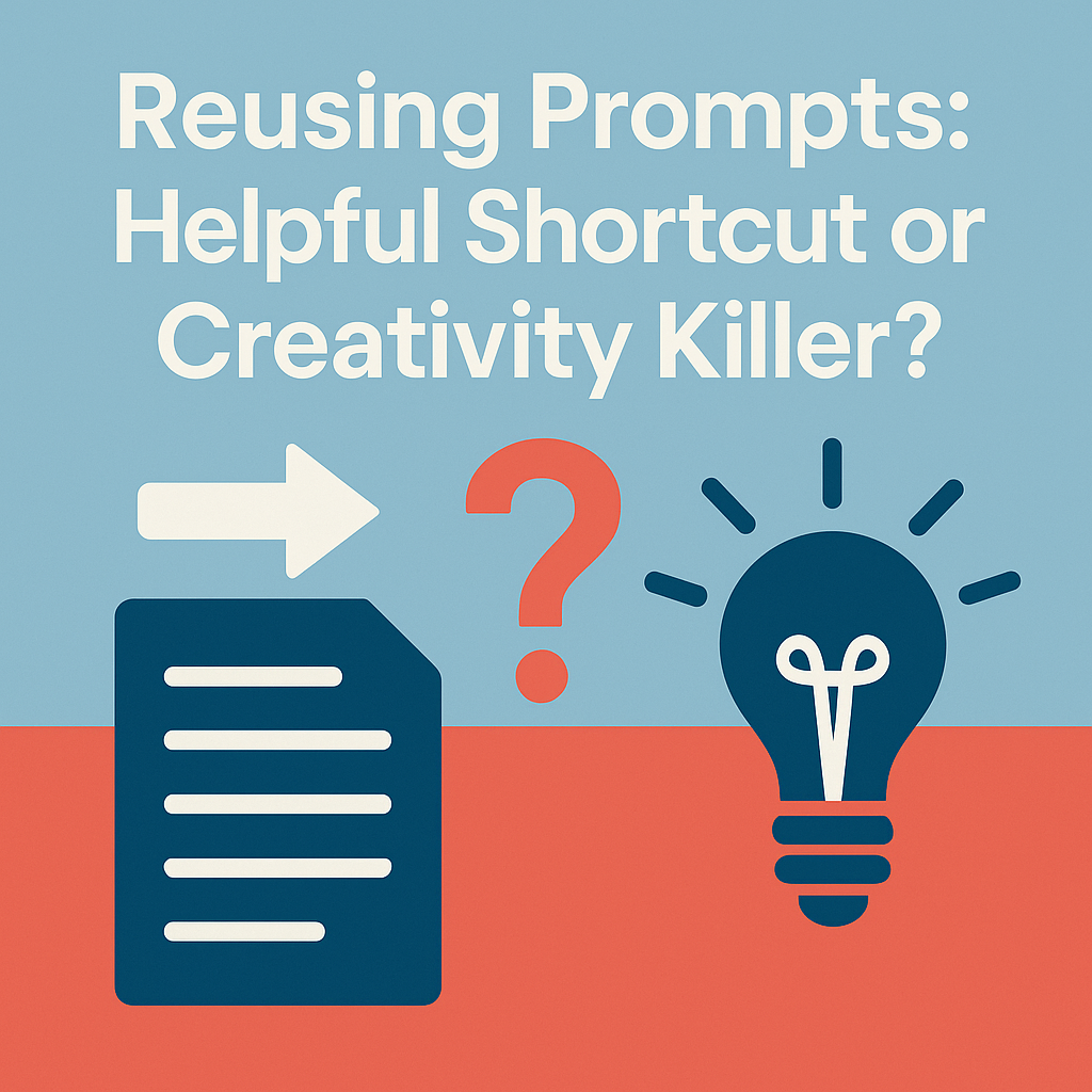 Reusing Prompts: Helpful Shortcut or Creativity Killer? | by NK Writes ...