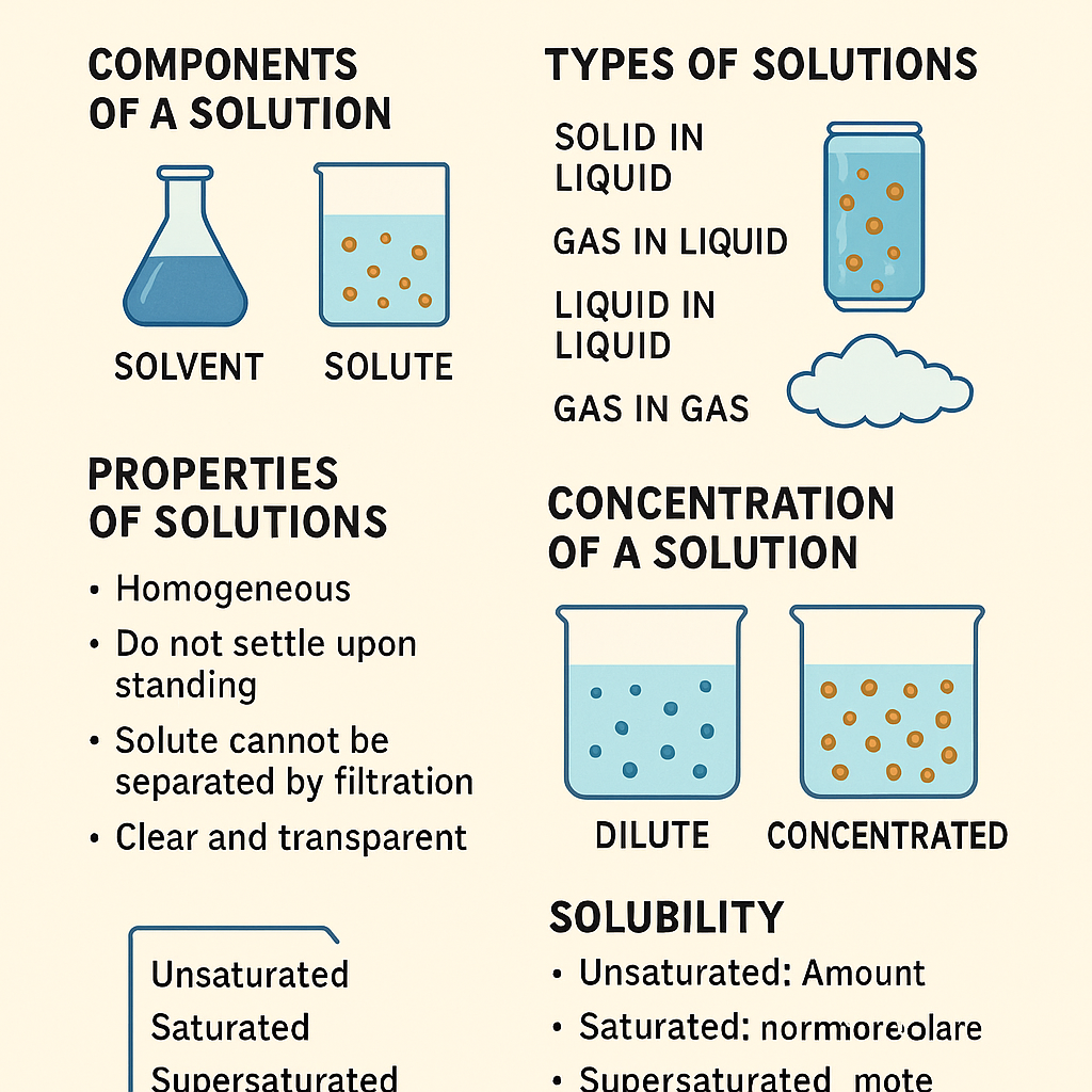 1. Components of a Solution Solvent: The substance in greater amount ...