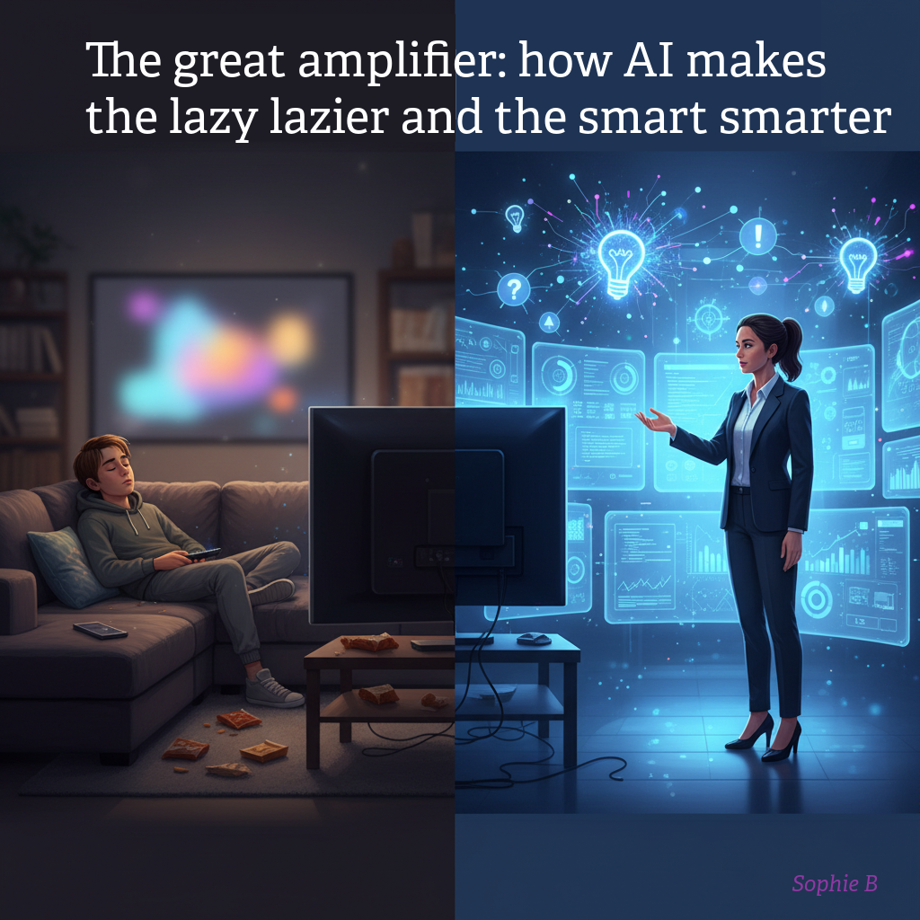 The great amplifier: how AI makes the lazy lazier and the smart smarter ...
