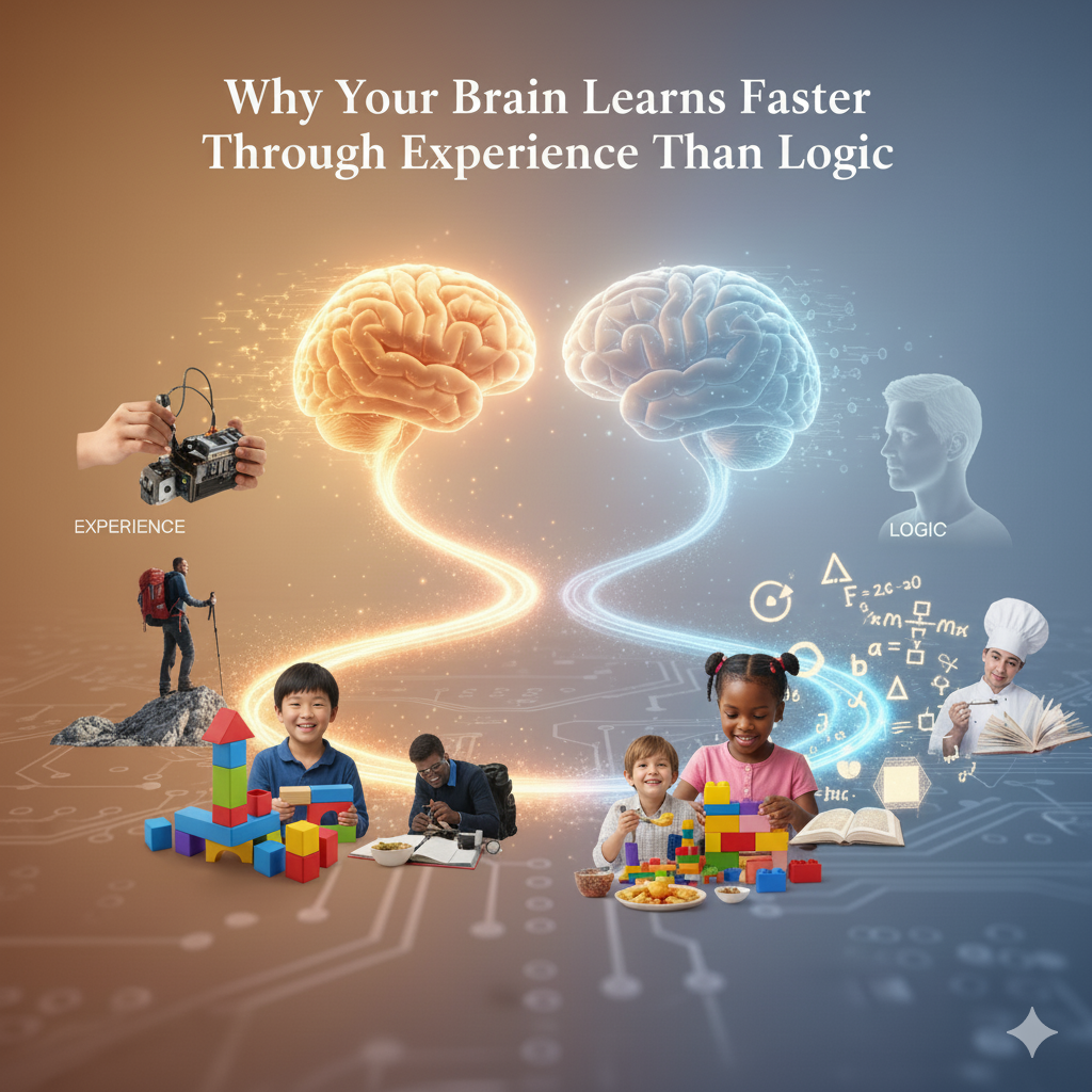 ёяза Why Your Brain Learns Faster Through Experience Than Logic By